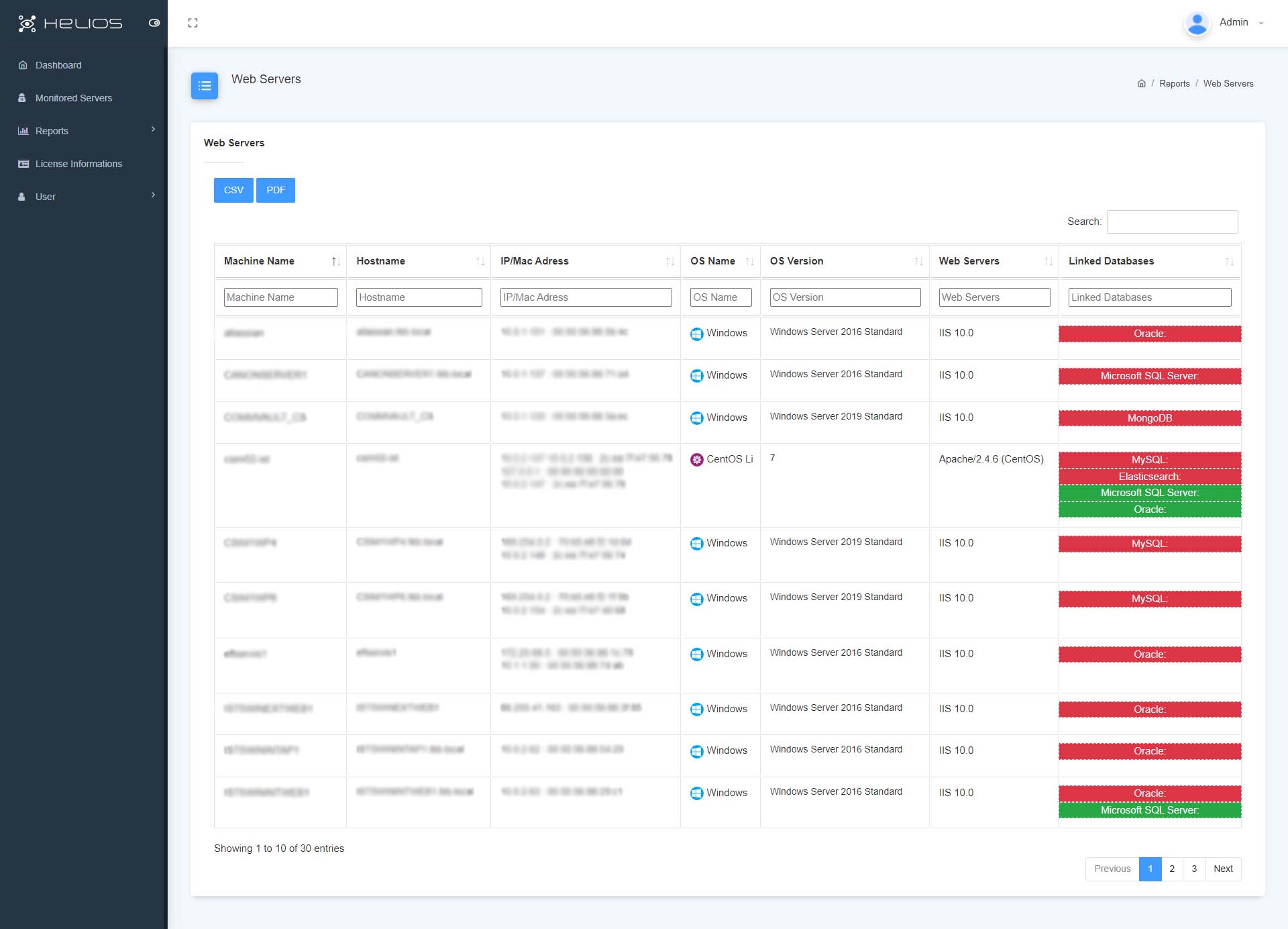 Helios Platform - Discovery & Dependency Mapping.